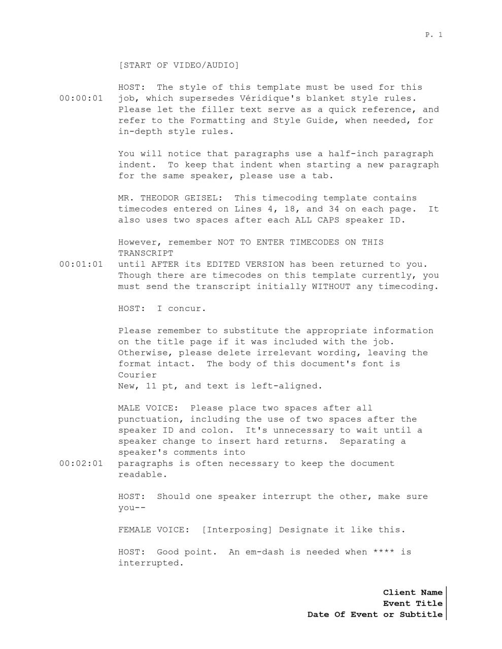 Transcribe Template Animepolre